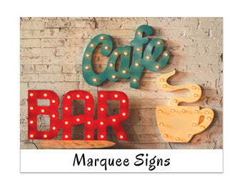 Lighted Marquee Signs & Decor - Woodwaves