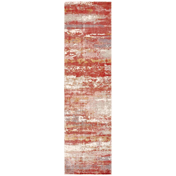Pink Red Modern & Contemporary Area Rug - Woodwaves