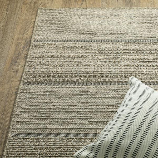 Oatmeal Tan Light Brown Beige with a hint of Black Casual Area Rug ...
