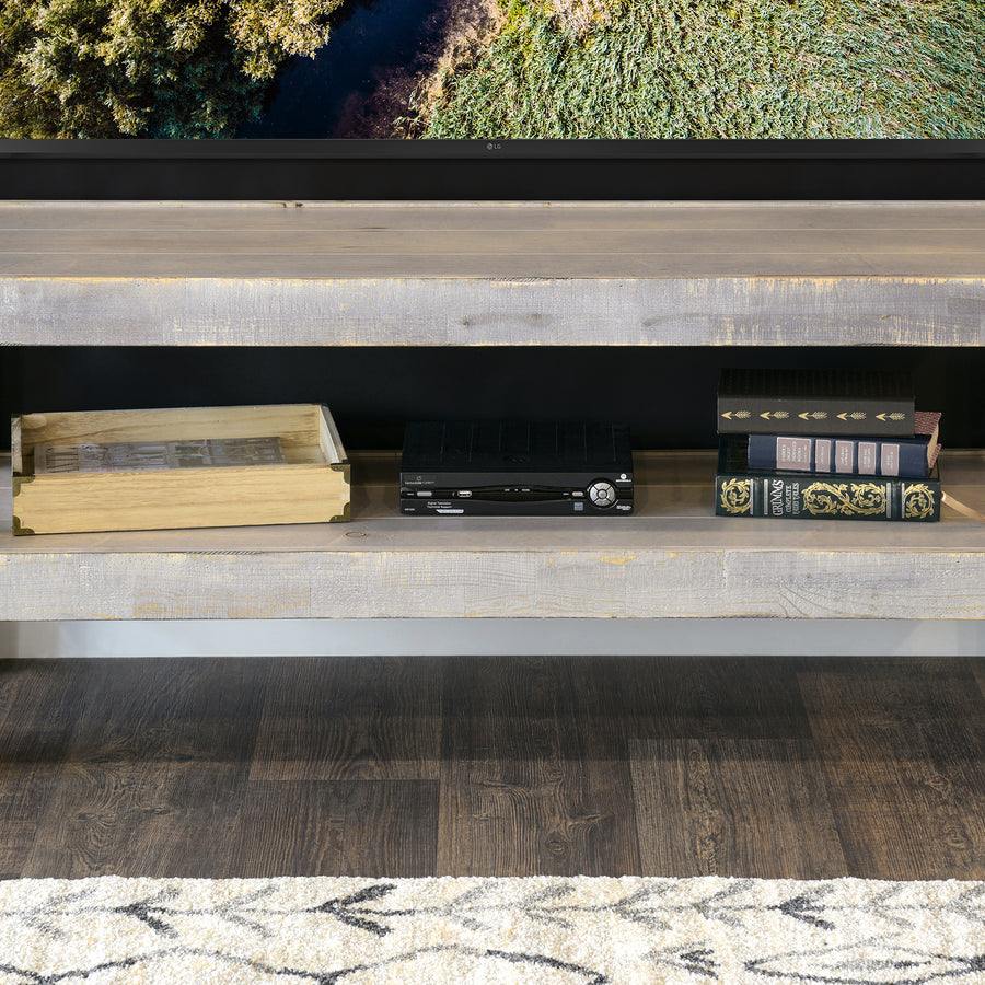 Handcrafted Rustic Wood TV Stand Media Console - presEARTH - Lakewood ...