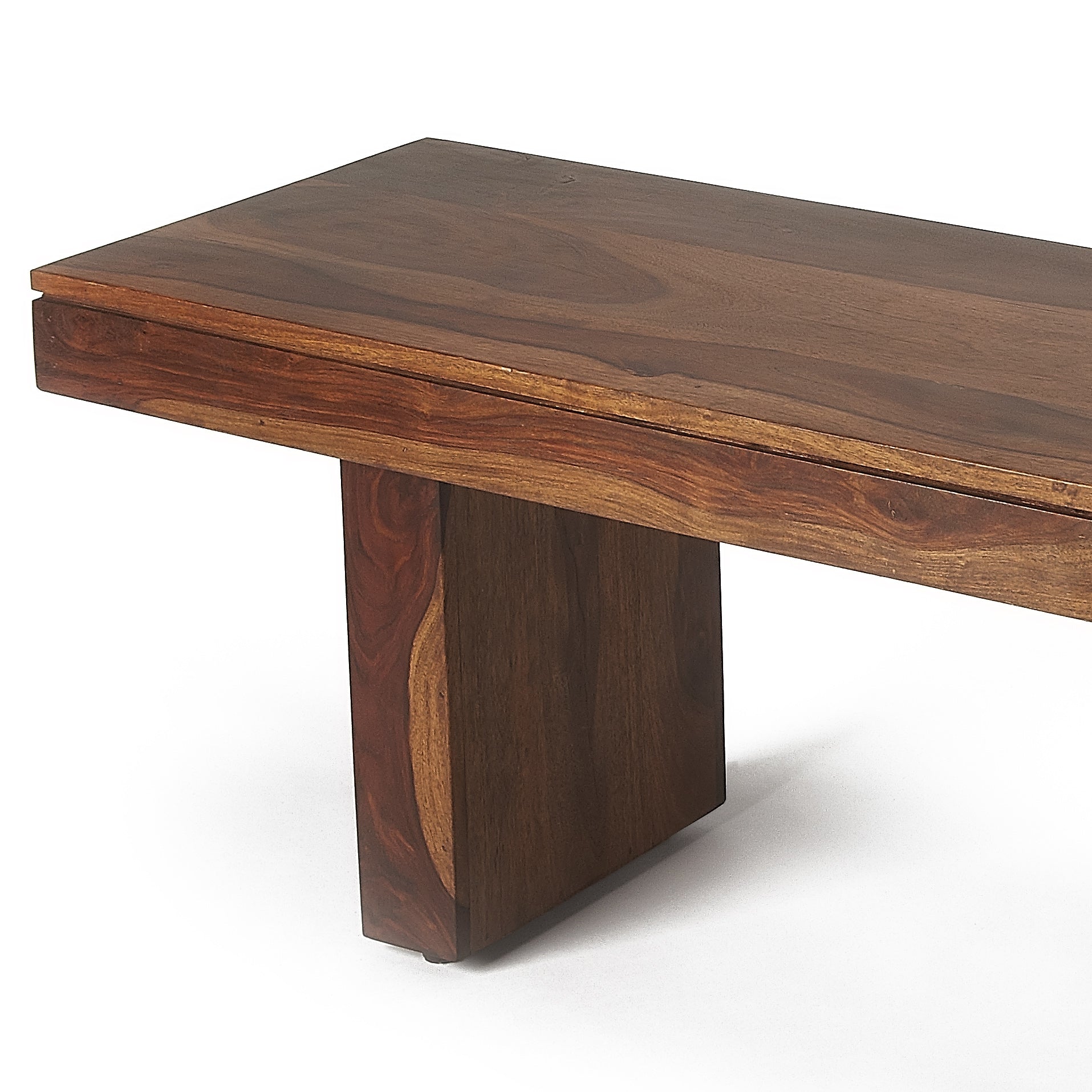 Modern Wood Coffee Table Bench - Woodwaves