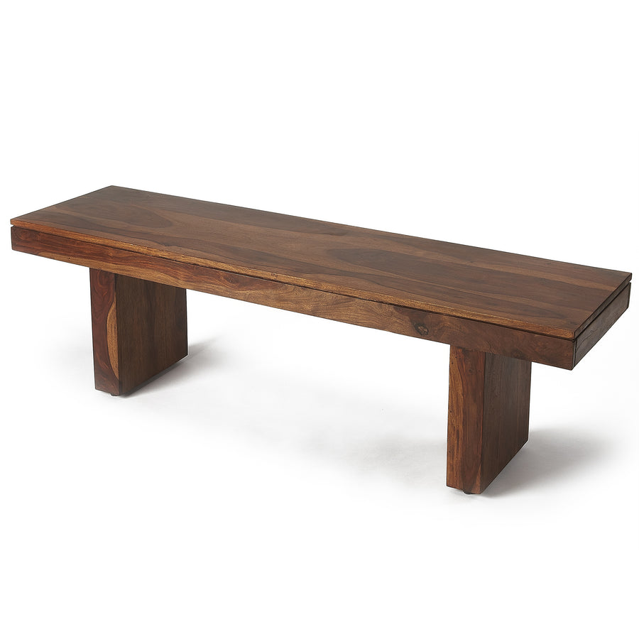 Modern Wood Coffee Table Bench - Woodwaves