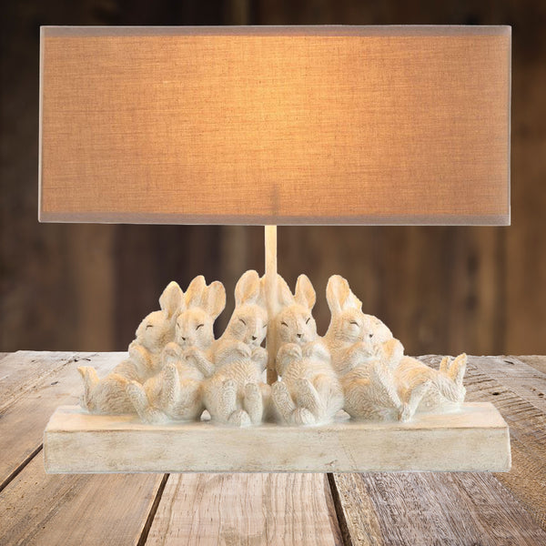 Kids Rabbit Table Lamp Modern Trendy - Woodwaves